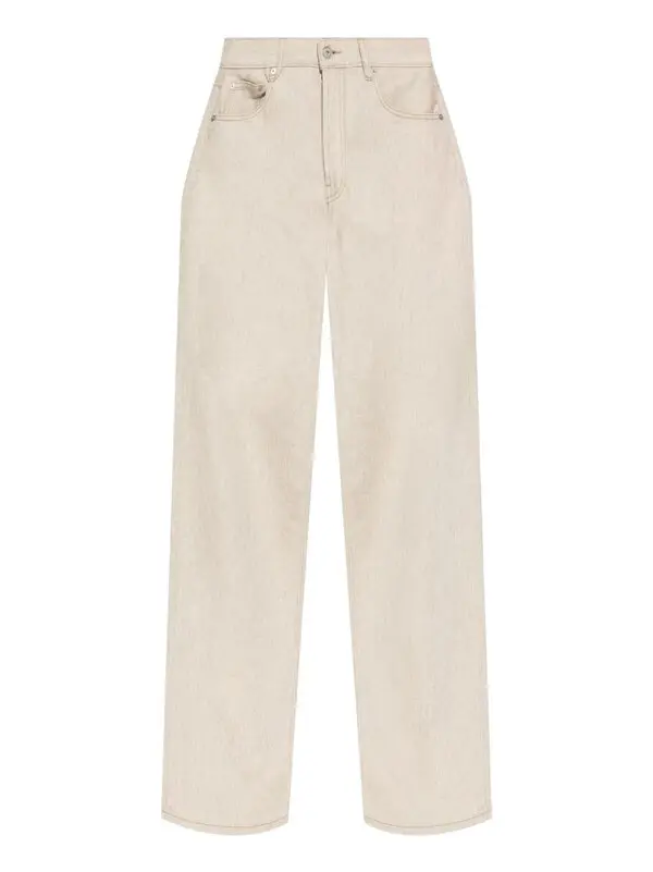 Jacquemus Droit' Straight-leg Jeans - Cream