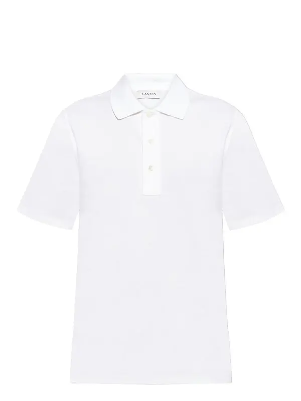 LANVIN Cotton Polo - White
