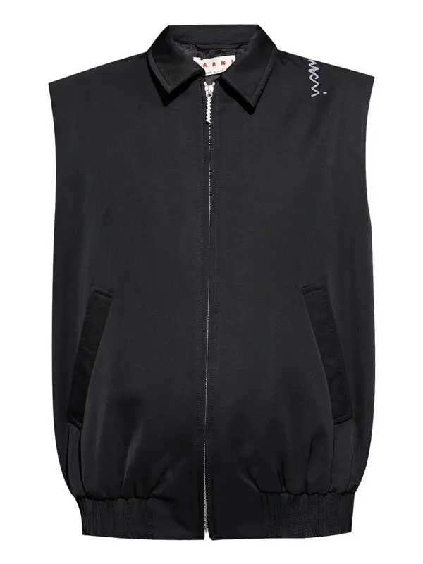 Marni Vest With Logo - Black