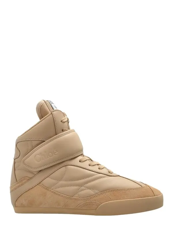 Chloé Kick High-top Sneakers - Beige