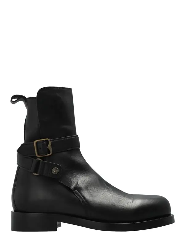 Burberry Leather Ankle Boots - Black