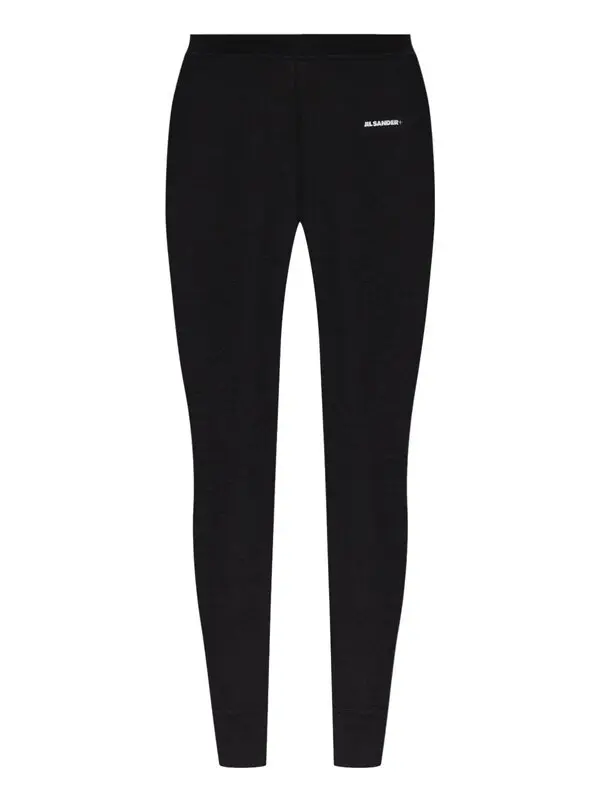 JIL SANDER Leggings With Wool Finish - Black