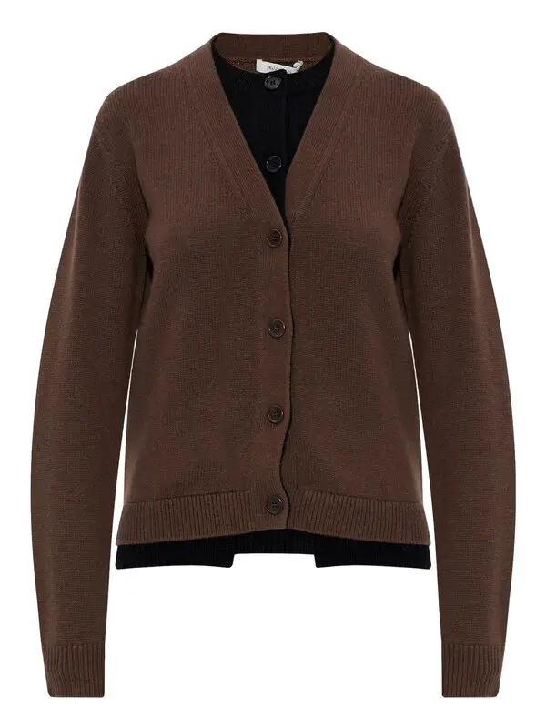 JW Anderson Wool And Cashmere Cardigan - Brown