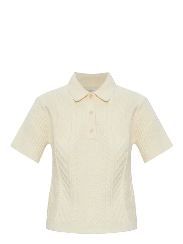 JW Anderson Collared Top - Cream