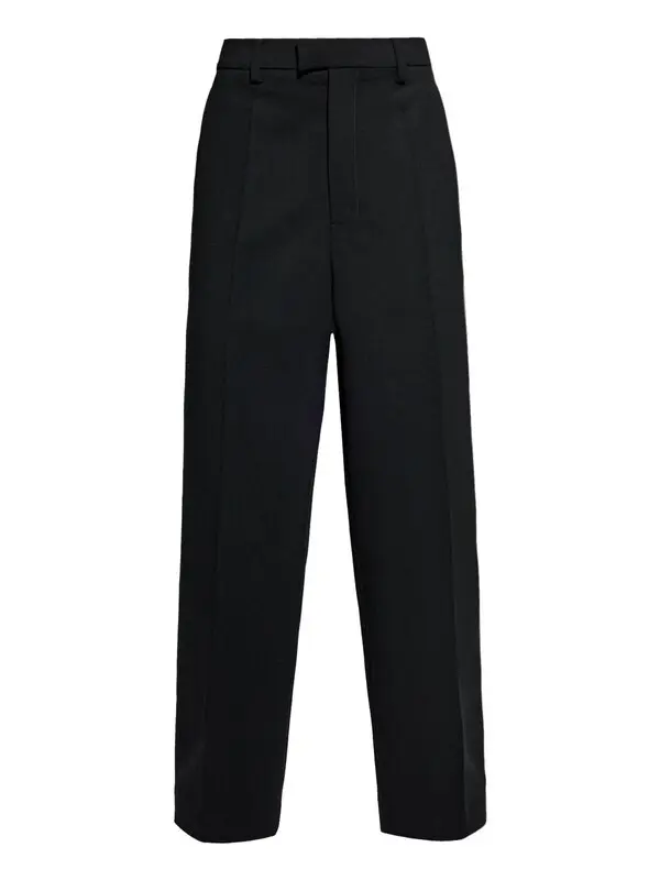 Vetements Wide-leg Wool Trousers - Black