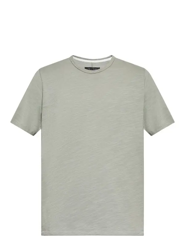 Rag & Bone T-shirt With A Round Neckline - Grey