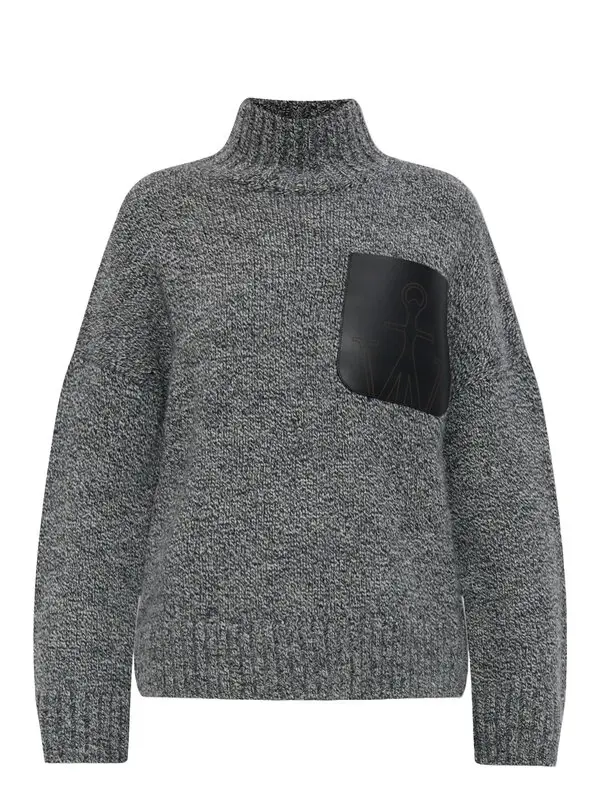 JW Anderson Wool Turtleneck Sweater - Grey