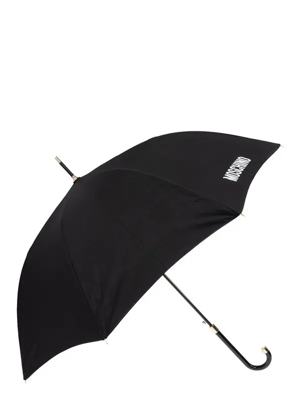 Moschino Logo Umbrella - Black