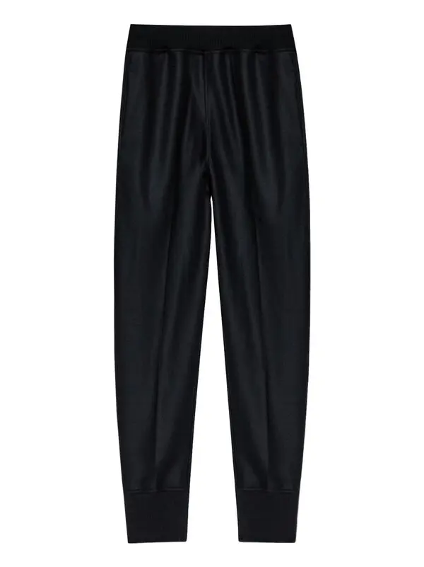 JIL SANDER Wool Jogger Trousers - Black