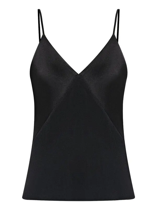 FORTE_FORTE Spaghetti Strap Top - Black