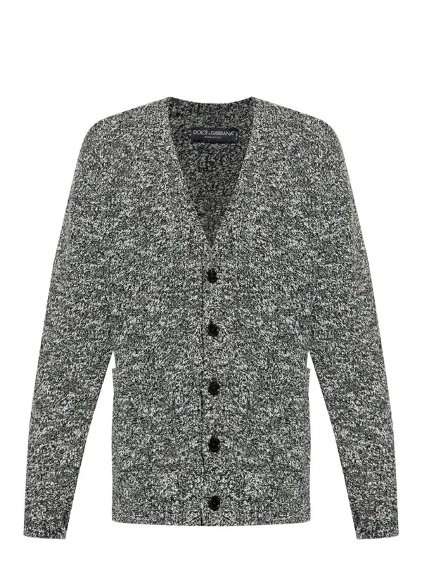 Dolce & Gabbana Cardigan With Pockets - Grey