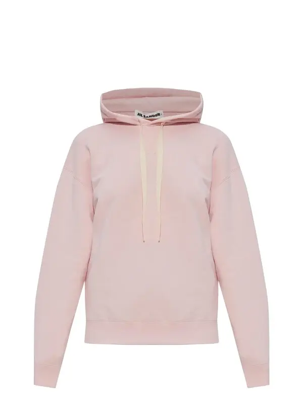 JIL SANDER Cotton Hoodie - Pink