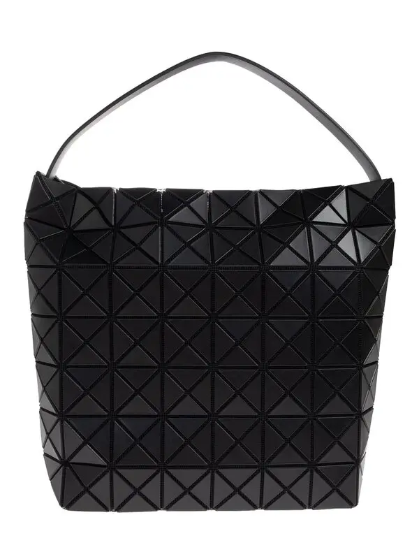 Issey Miyake Rectangular Mosaic Panel Handbag - Black