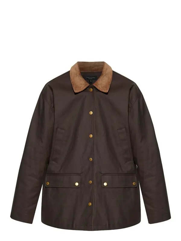 Rag & Bone Corduroy Collar Jacket - Brown