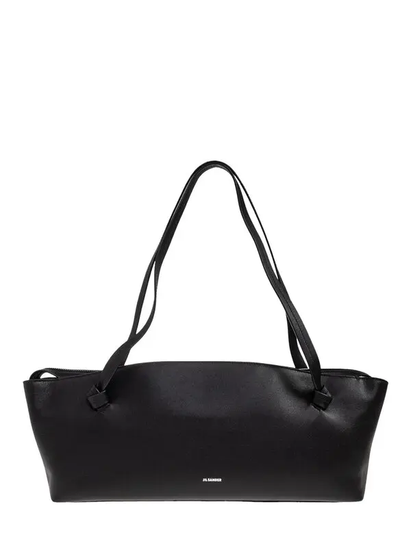 JIL SANDER Shoulder Bag With Knot Detail - Black