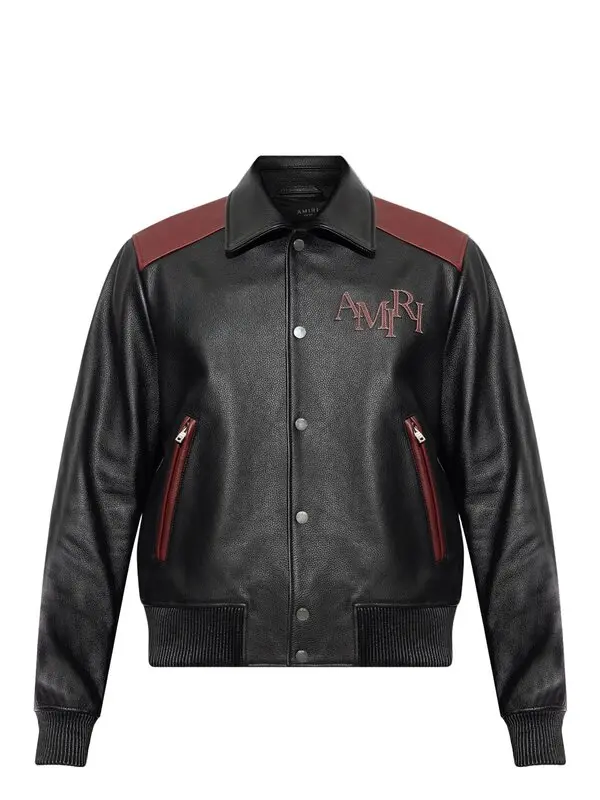 Amiri Leather Jacket - Black