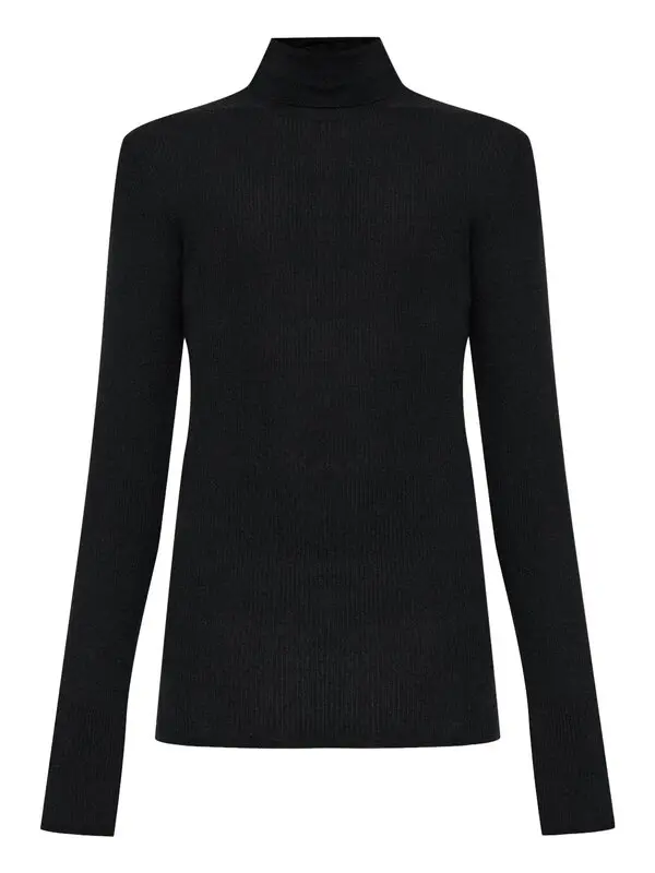 LANVIN Slim-fit Turtleneck Sweater - Black