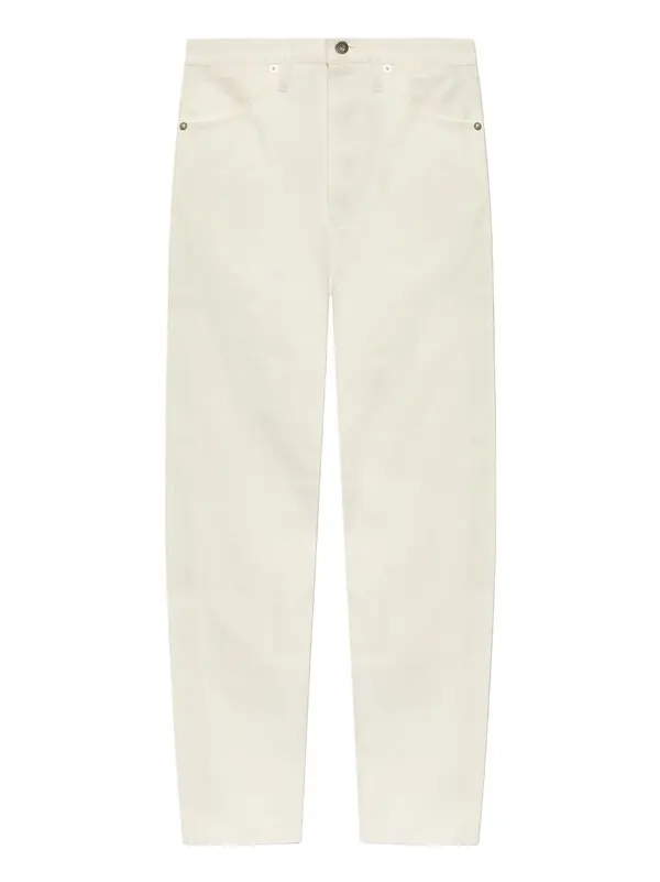 JIL SANDER High-waisted Jeans - White