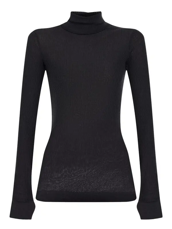 LEMAIRE Slim-fit Turtleneck - Black