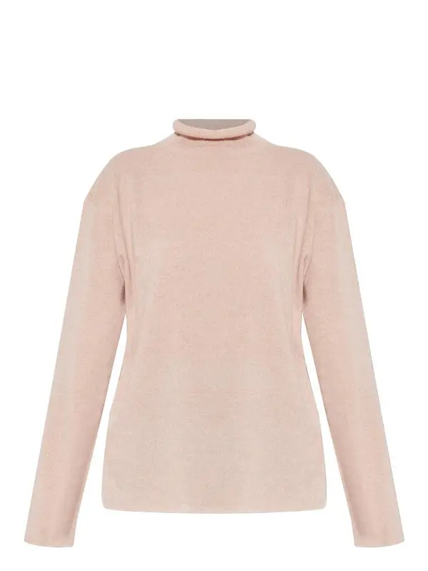 JIL SANDER Cashmere Mock-neck Sweater - Pink