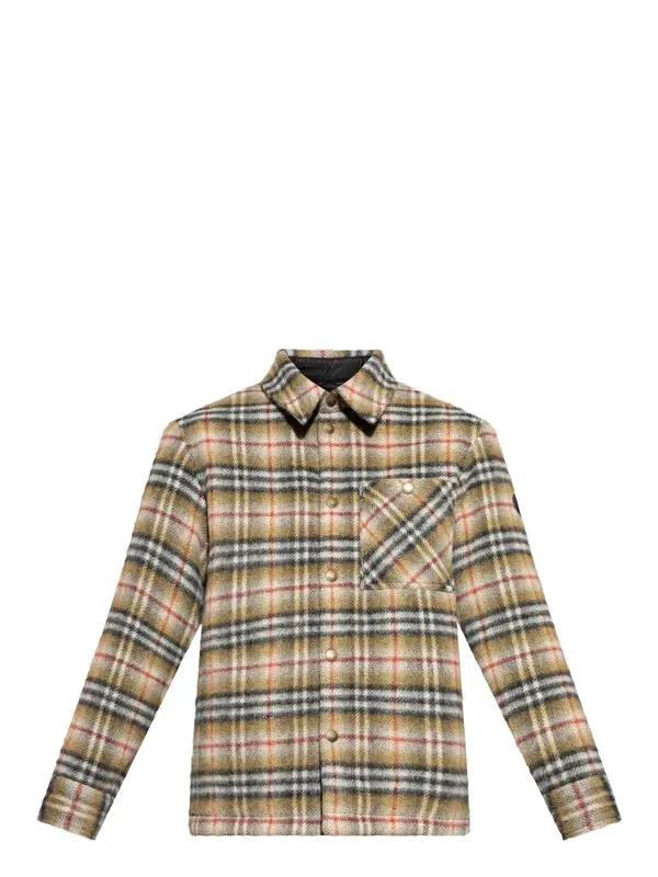 Burberry Insulated Jacket With Check Pattern - Beige