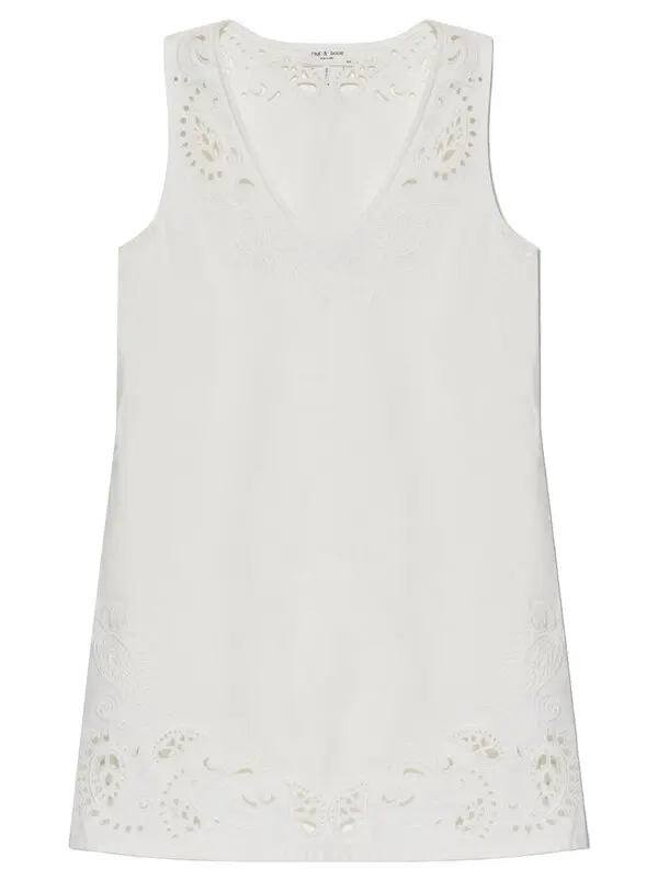 Rag & Bone Sleeveless Dress - White