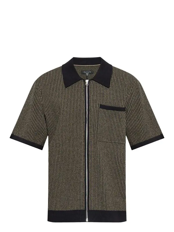 Rag & Bone Shirt With A Stripe Pattern - Black