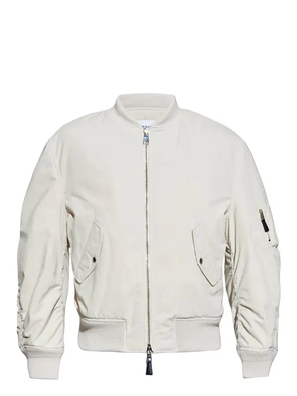 Givenchy Bomber Jacket With " 8" Embroidery - Cream