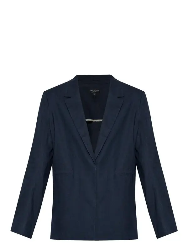 Rag & Bone Blazer With Open Lapels - Navy Blue