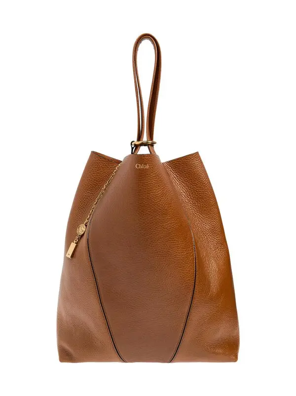 Chloé Spin Large Shopper Bag - Brown
