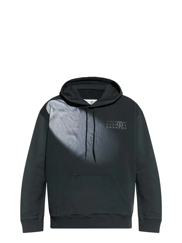 MAISON MARGIELA Gradient Logo Hoodie - Grey
