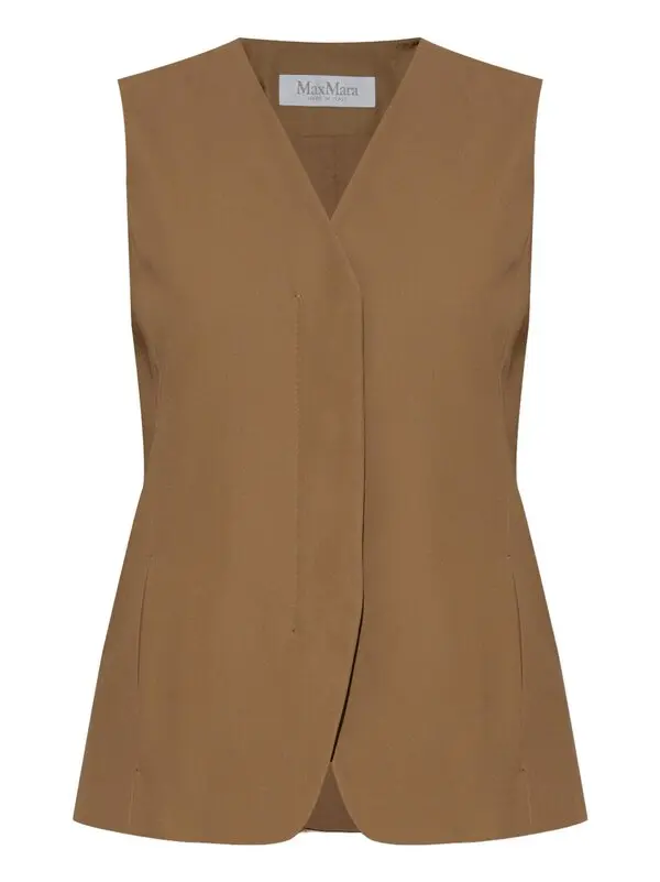 Max Mara Reno Cotton Vest - Brown