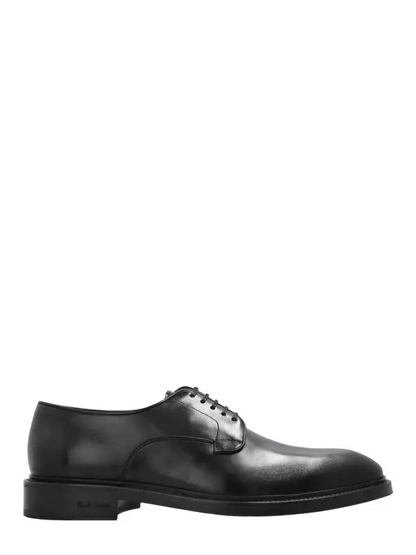 Paul Smith Leather Derby Shoes - Black