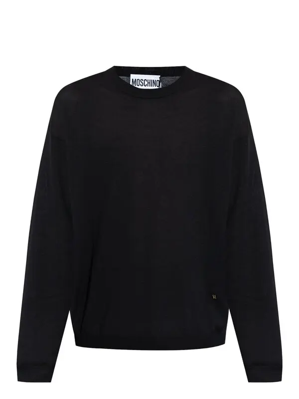 Moschino Wool And Silk Sweater - Black