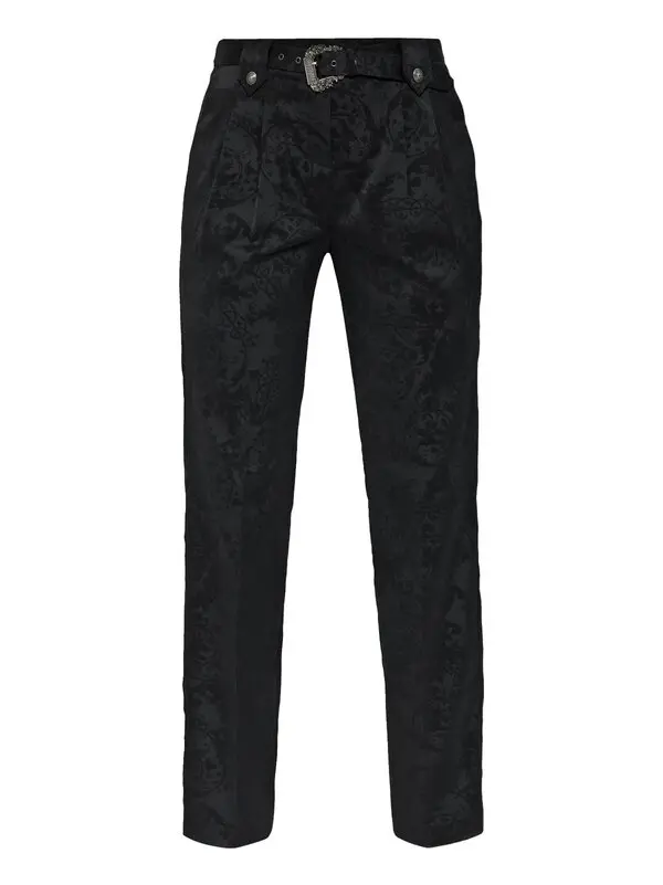 Versace Barocco Motif Trousers - Black