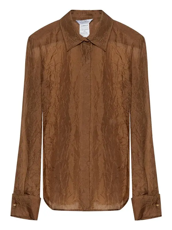 Max Mara Eloisa Silk Shirt - Brown