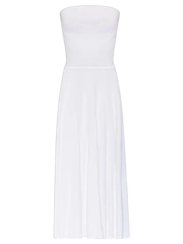 Alaïa Off-shoulder Maxi Dress - White