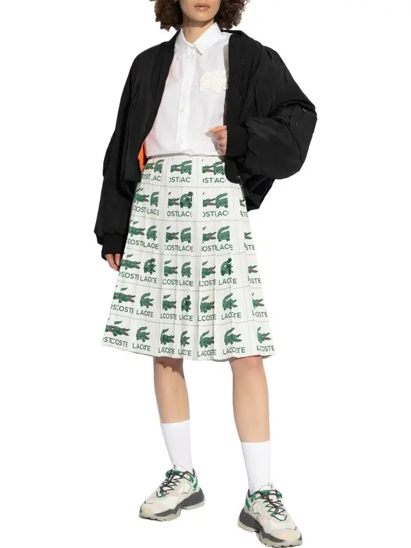 Lacoste X Lemarié Pleated Skirt - White