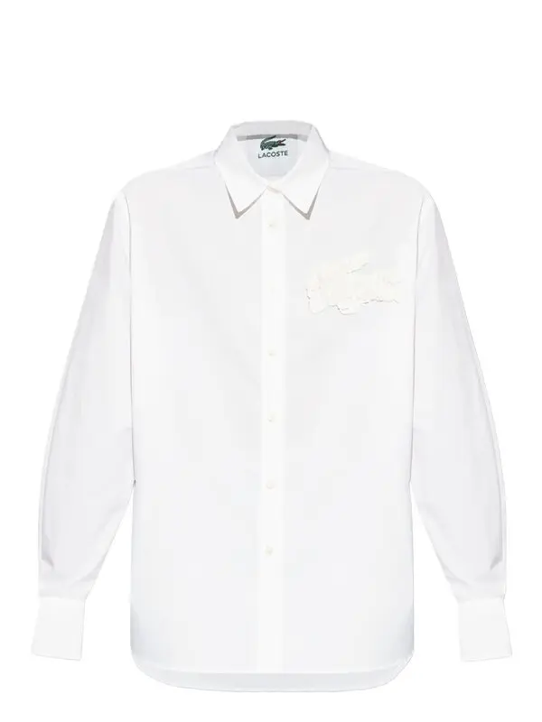 Lacoste X Lemarié Long-sleeve Cotton Shirt - White
