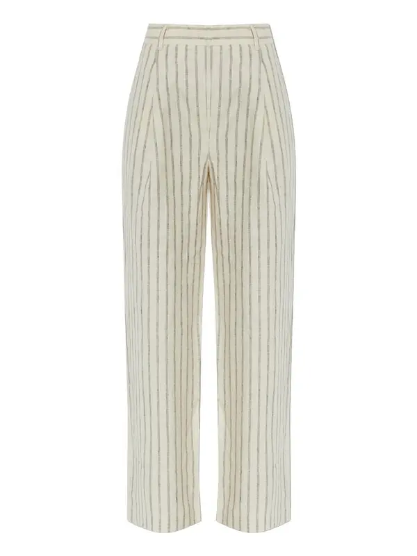 Posse Mackenzie Linen Trousers - Cream