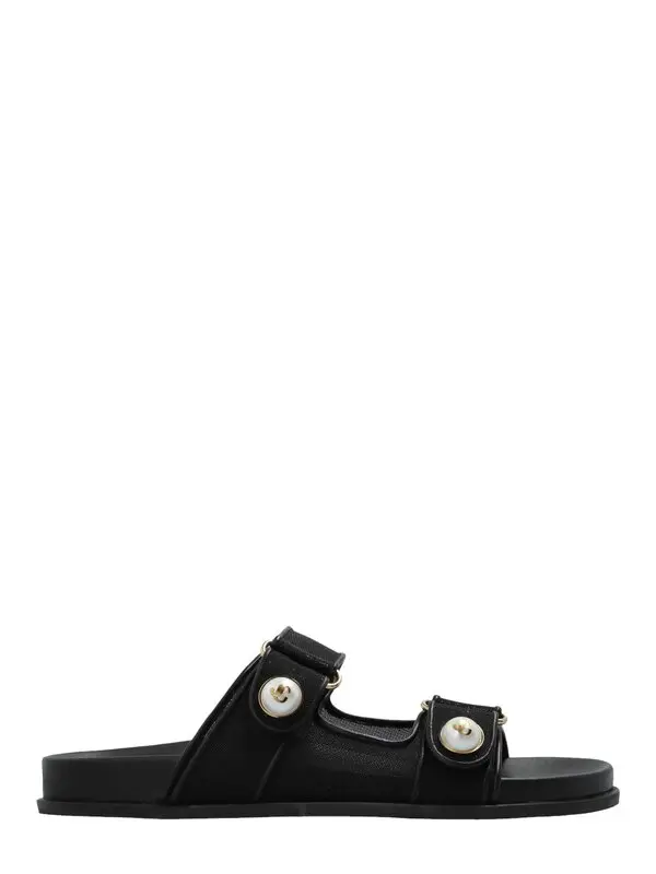 JIMMY CHOO Fayence Slides - Black