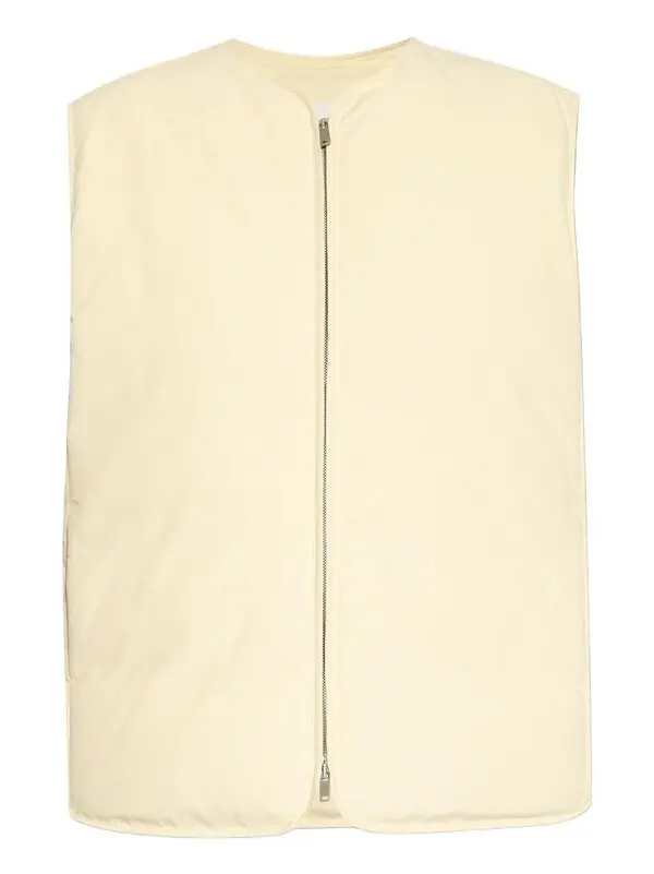 JIL SANDER Down Padded Vest - Cream