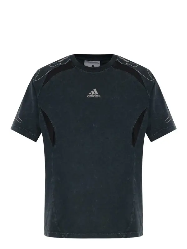 Adidas Originals By Alexander Wang T-shirt With A Vintage Effect - Black