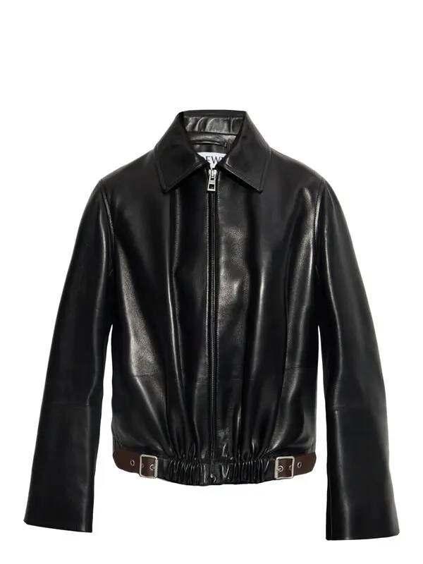 Loewe Leather Jacket - Black