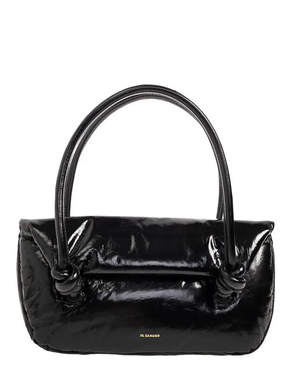JIL SANDER Knott Small Shoulder Bag - Black