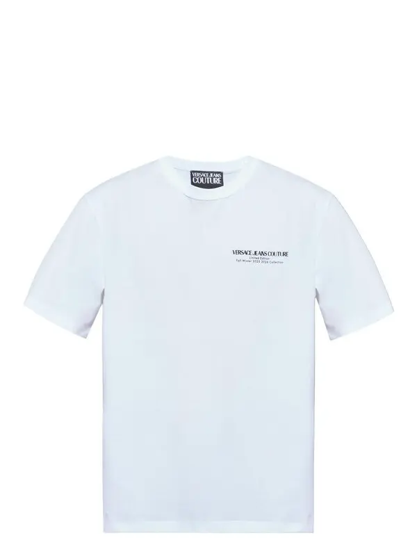 Versace T-shirt With Printed Logo - White