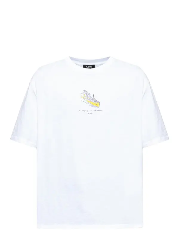 A.p.c. Printed T-shirt - White