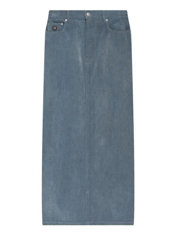 Moschino Denim Midi Skirt - Blue