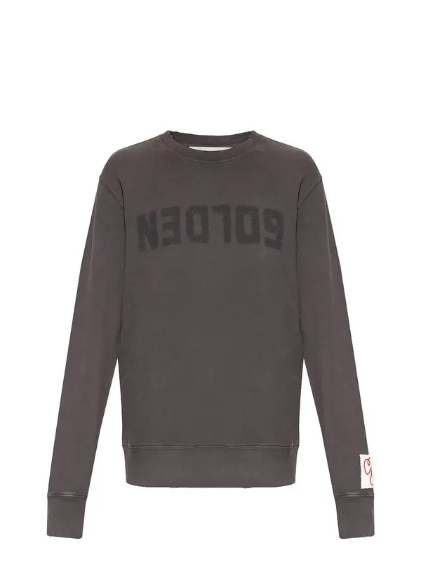 Golden Goose Printed Cotton Sweatshirt - Grey