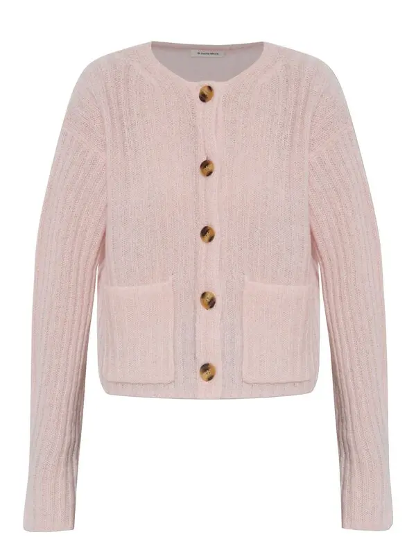BY MALENE BIRGER Cierrou Ribbed Cardigan - Pink